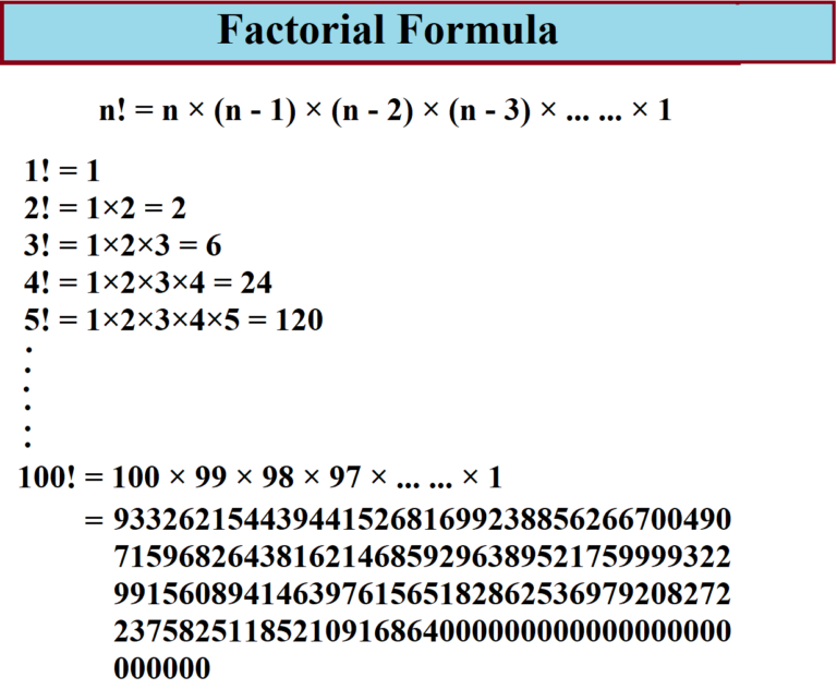 What Is The Factorial Of 100 - Math Mitra